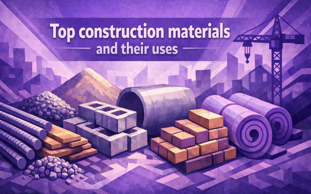 Top construction materials in India and their uses