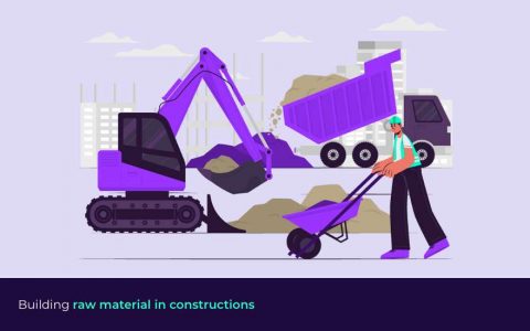 What key building raw materials are used in construction industry