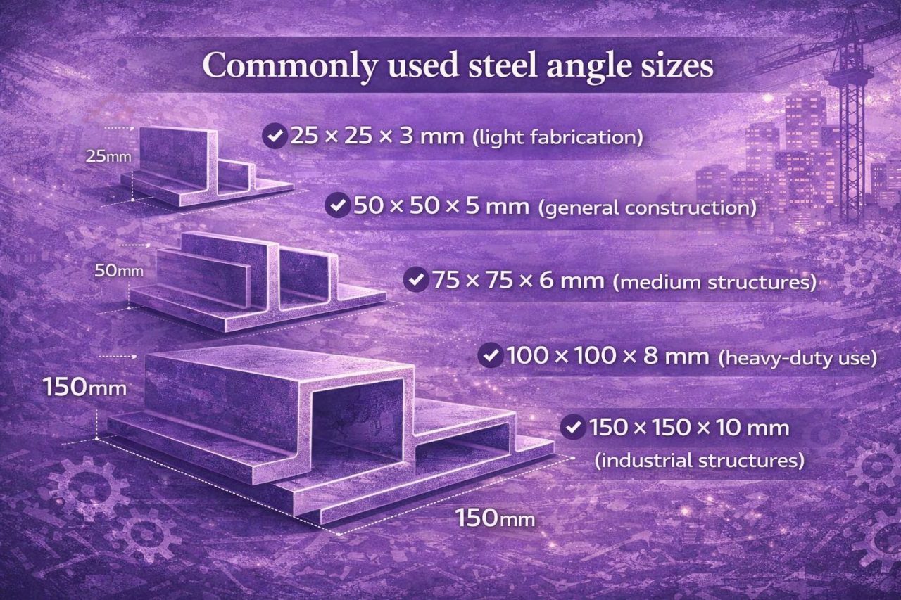 Steel angle: Types, sizes, uses & latest price in India (2026)