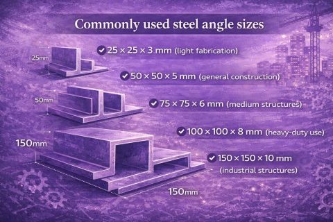 Steel angle: Types, sizes, uses & latest price in India (2026)