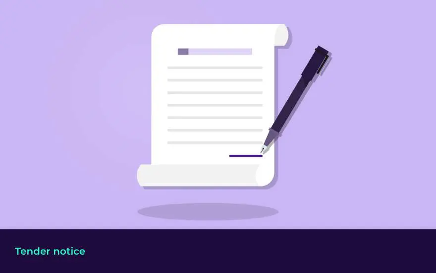 What is a tender notice? Format, how to write, example