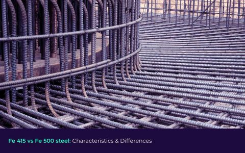 What's the difference between Fe 415 and Fe 500 steel?