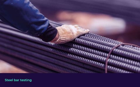 Steel bar test: Testing of reinforcement steel bars