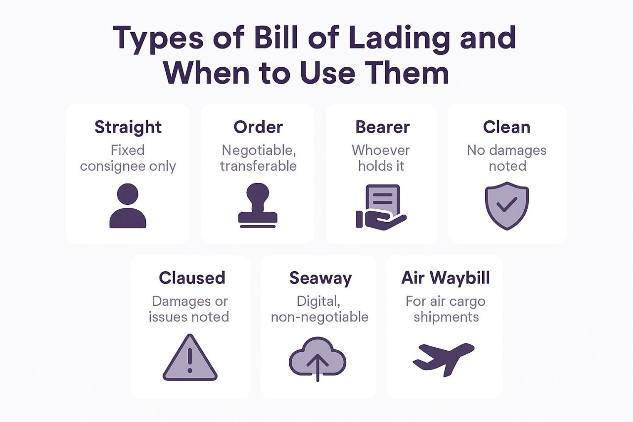 Bill of Lading Explained: Meaning, Format & Types (2025)