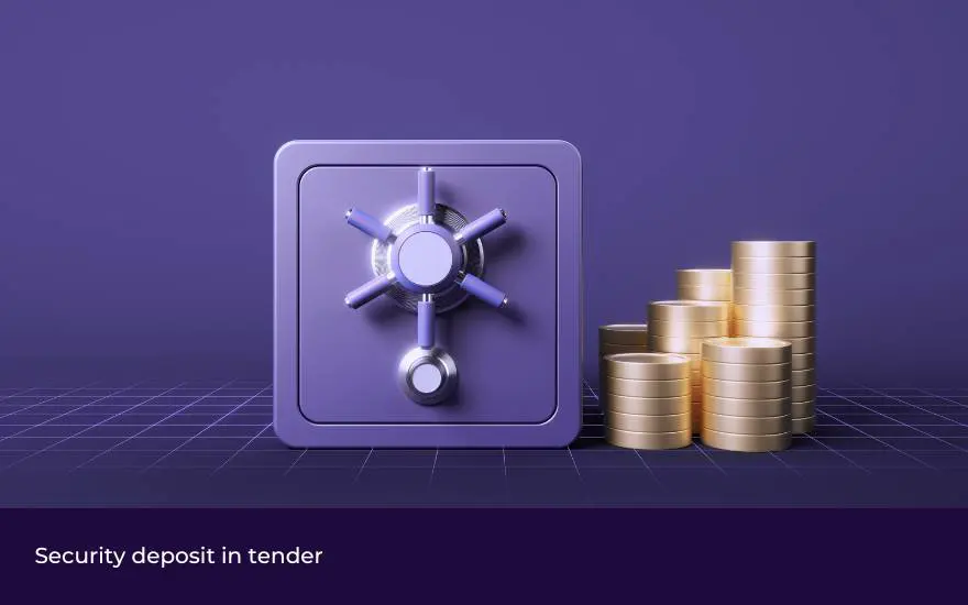 Security deposit in tender