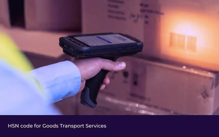 HSN code for Goods Transport Services