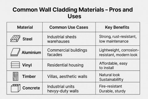 What is cladding sheet? Uses, types of wall cladding, price in India