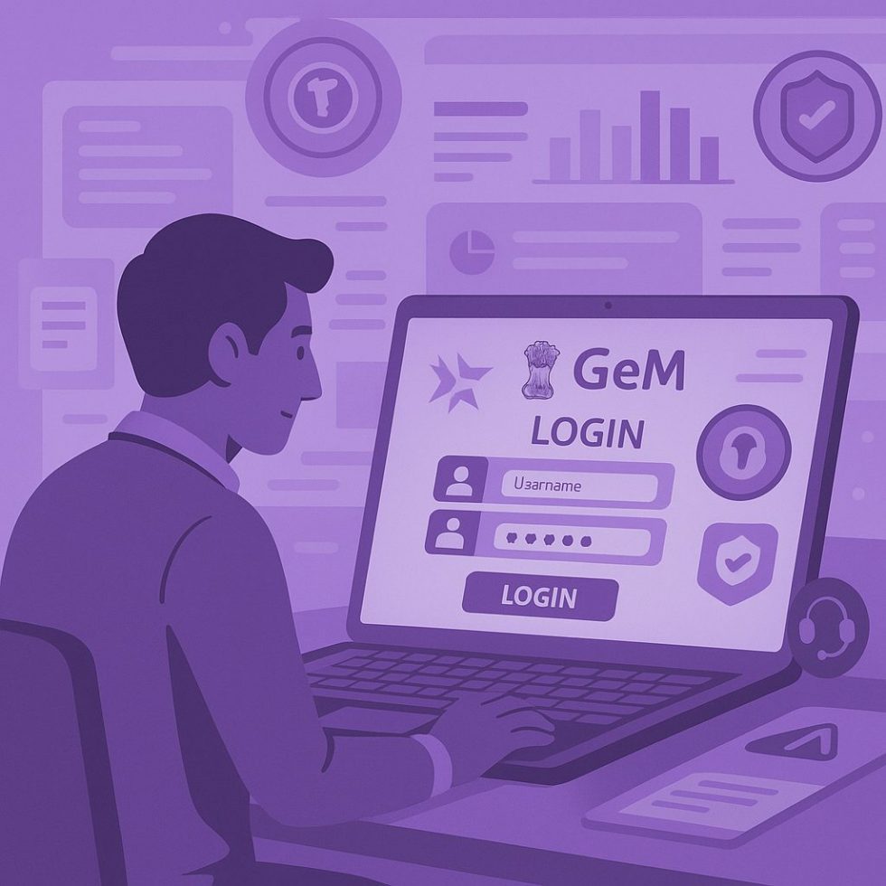 GeM portal login, Seller login ID, Step-to-step portal login guide