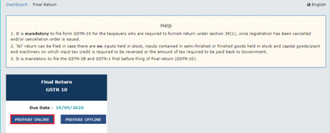 GSTR-10: Steps to Return Filing, Applicability, and Due Dates