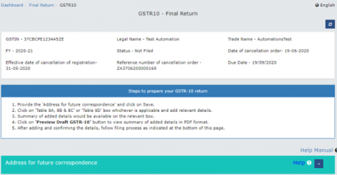 GSTR-10: Steps to Return Filing, Applicability, and Due Dates