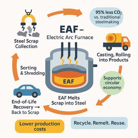 Electric Arc Furnaces: EAF Process, Cost & ROI for Smarter Steelmaking