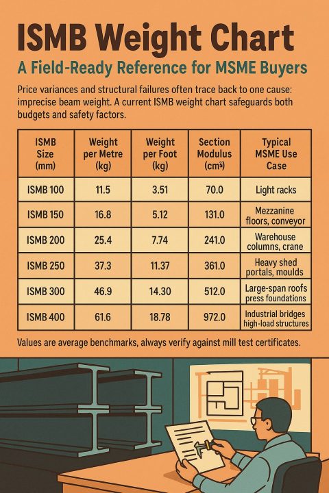 ISMB Weight Chart & Sourcing Guide: Reduce Cost & Prevent Errors - Tata nexarc Blog