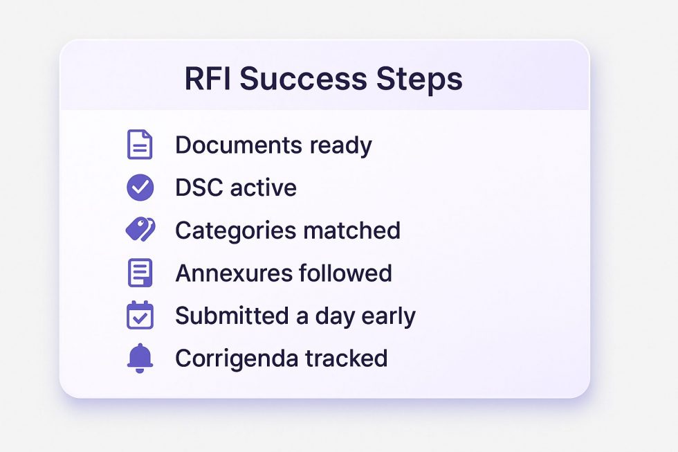 RFI in Tenders: MSME Guide to Avoid Rejection - Tata nexarc Blog