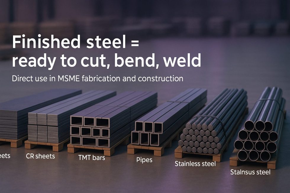Finished steel products guide for Indian MSMEs & buyers